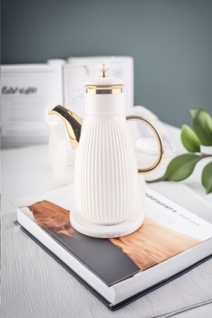 Violet Gold Detaylı Kristal Kapaklı Porselen Yağlık Yağdanlık Sirkelik ...